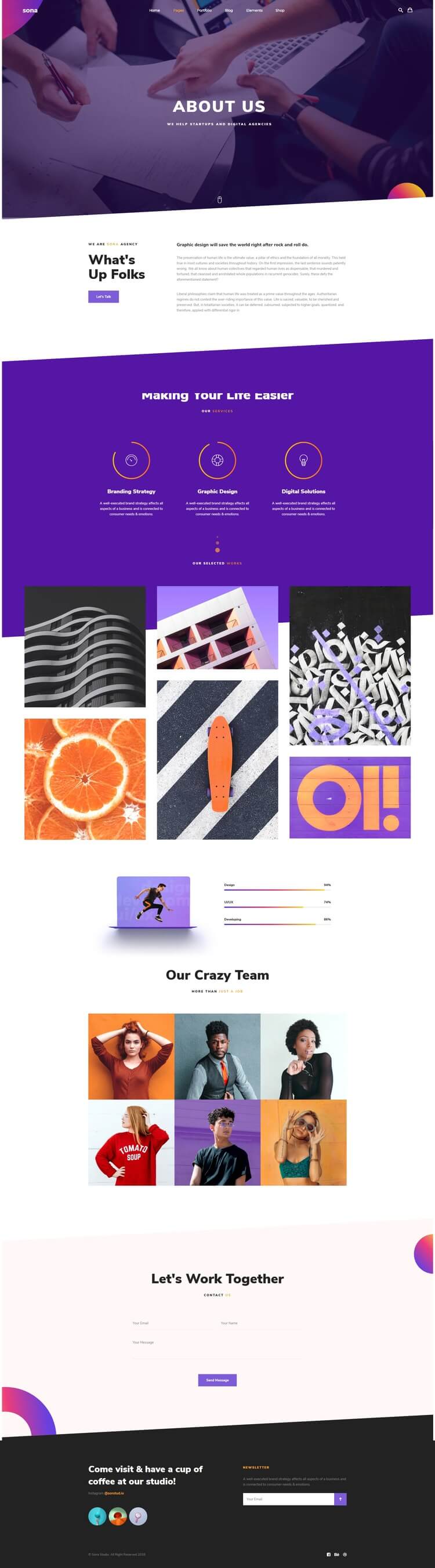 sona - MultiPurpose Creative Agency