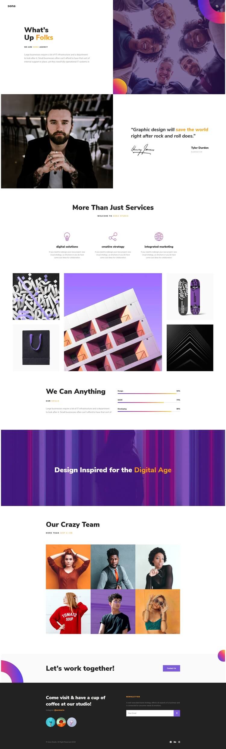 sona - MultiPurpose Creative Agency